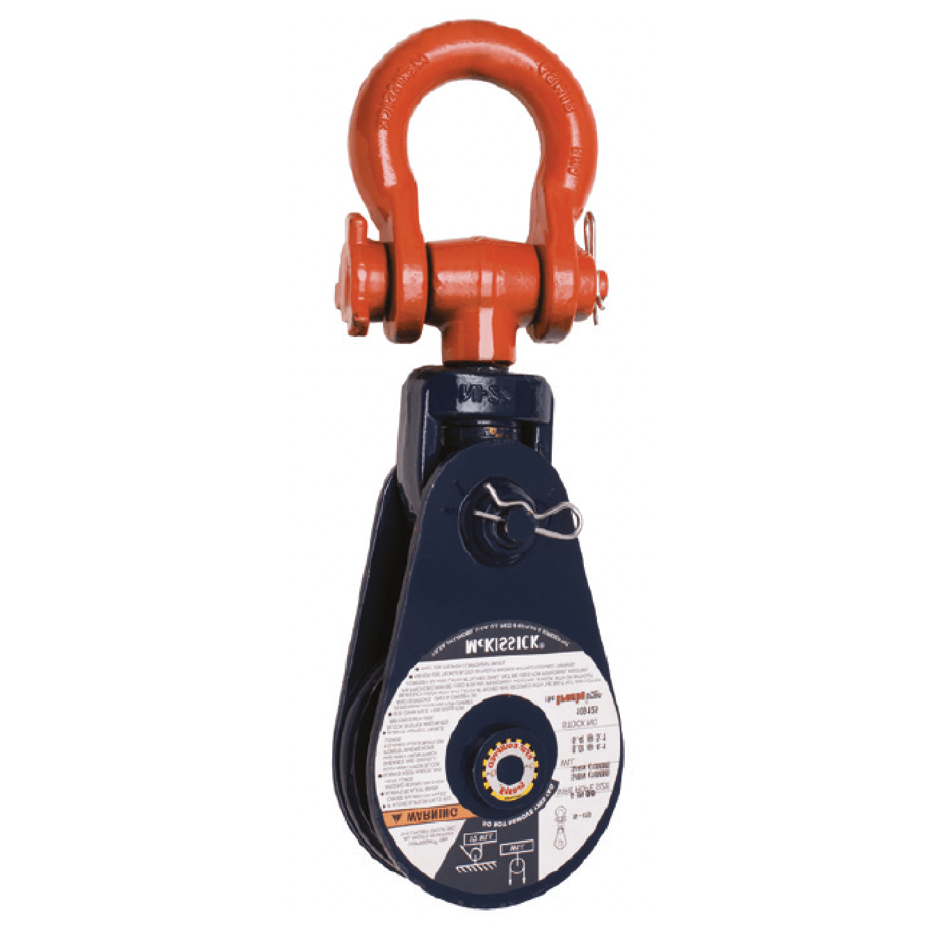 Pasteca de bisagra con grillete y polea sencilla 419 - Procarga